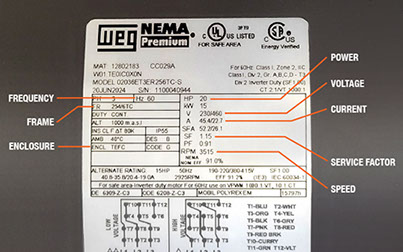 Understanding Pump Motor Nameplates